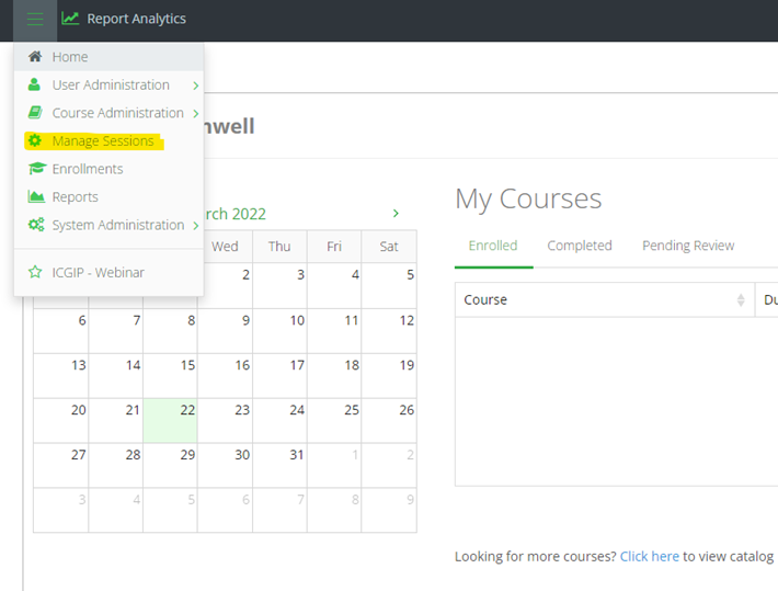 How to Create/Manage a Session