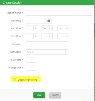 How to Create/Manage a Session