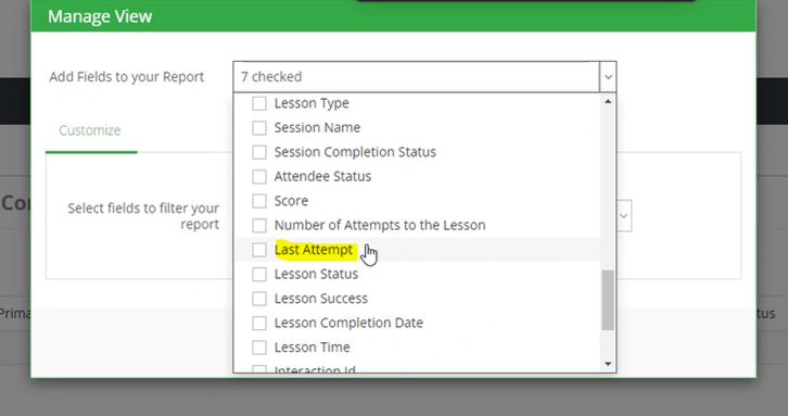 Using the Assessment Management Dashboard