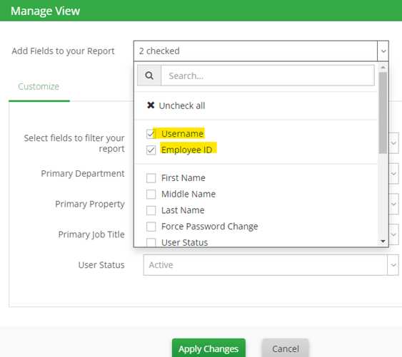 Resetting Employee Passwords